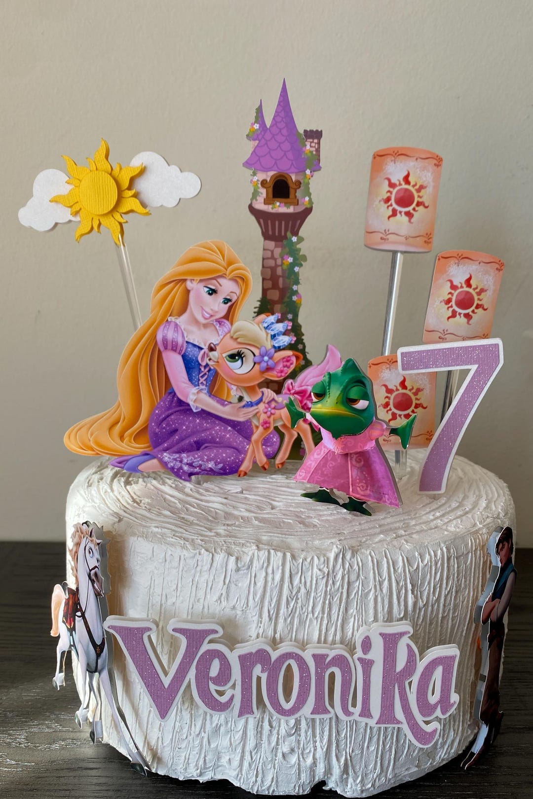 Tangled Rapunzel Cake Topper - Princess Cake Topper - Etsy