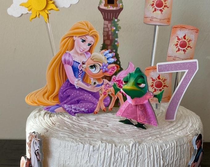Tangled Rapunzel Cake Topper - Princess Cake Topper - Etsy