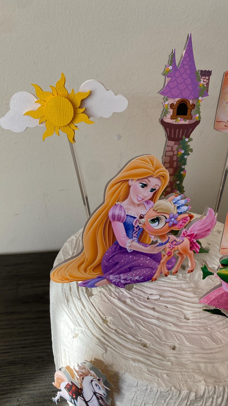 Tangled Rapunzel Cake Topper - Princess Cake Topper - Etsy