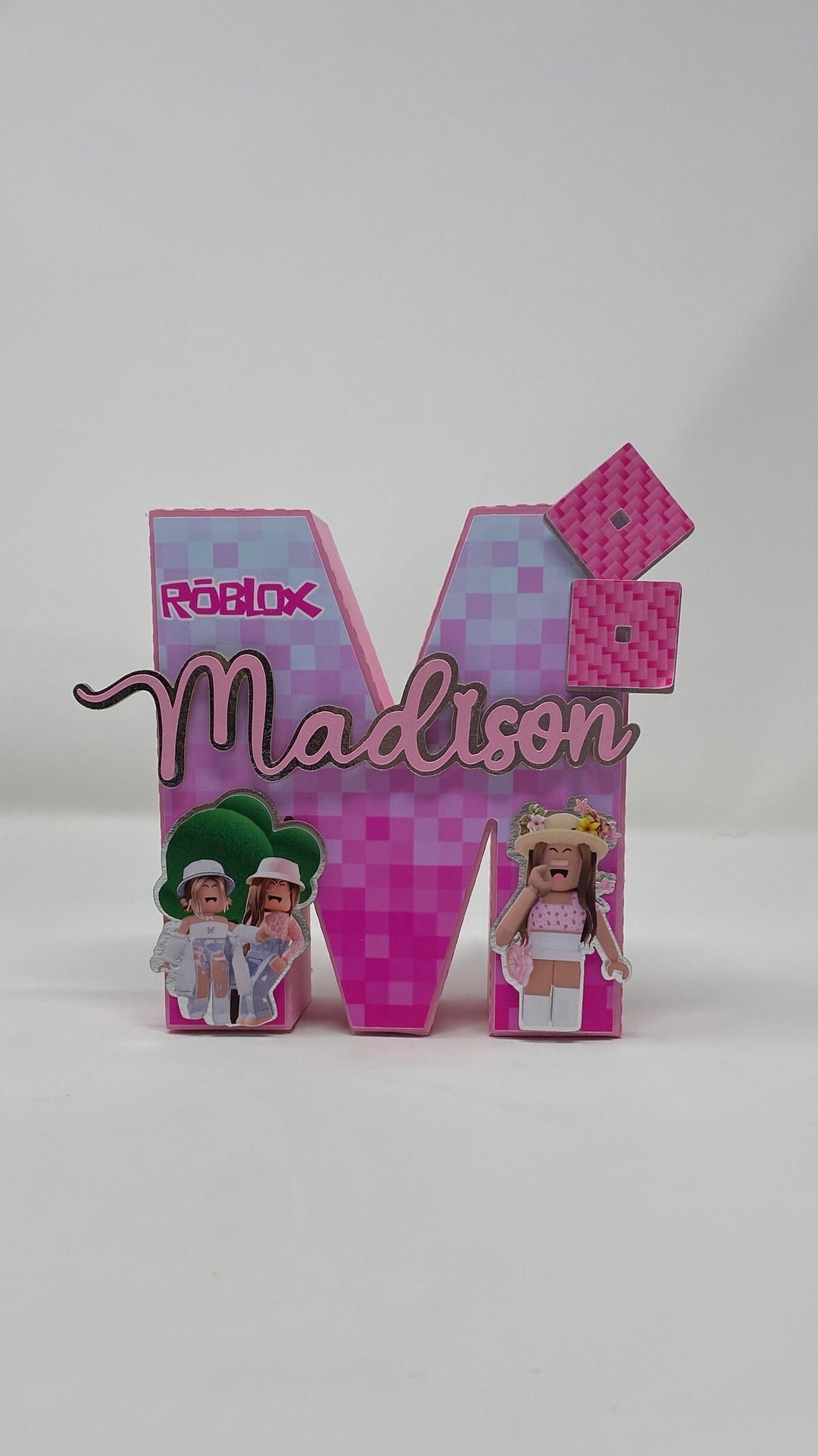 3D Roblox Girl Letters or Numbers - 3D Roblox Girl Letters Decor - 3D ...