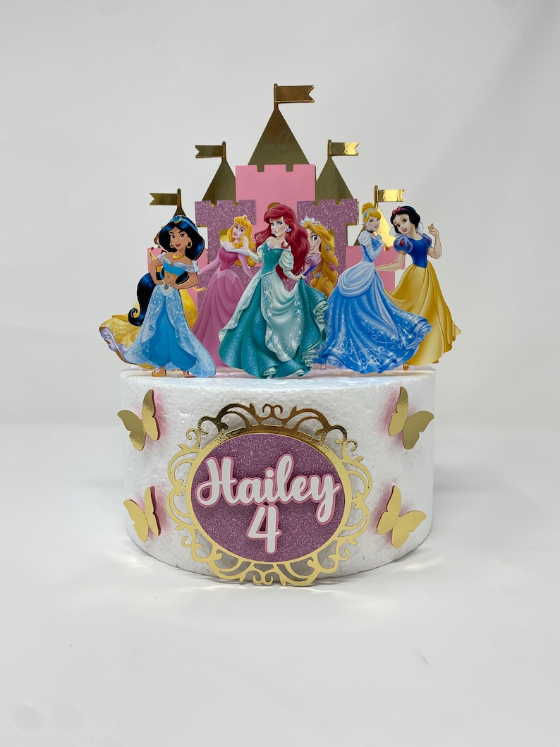 Disney Princess Cake Topper Princess Party Princess - Etsy
