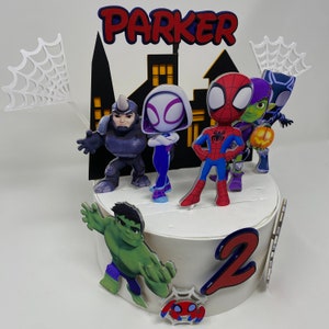 Spidey and Friends Cake Topper - Etsy