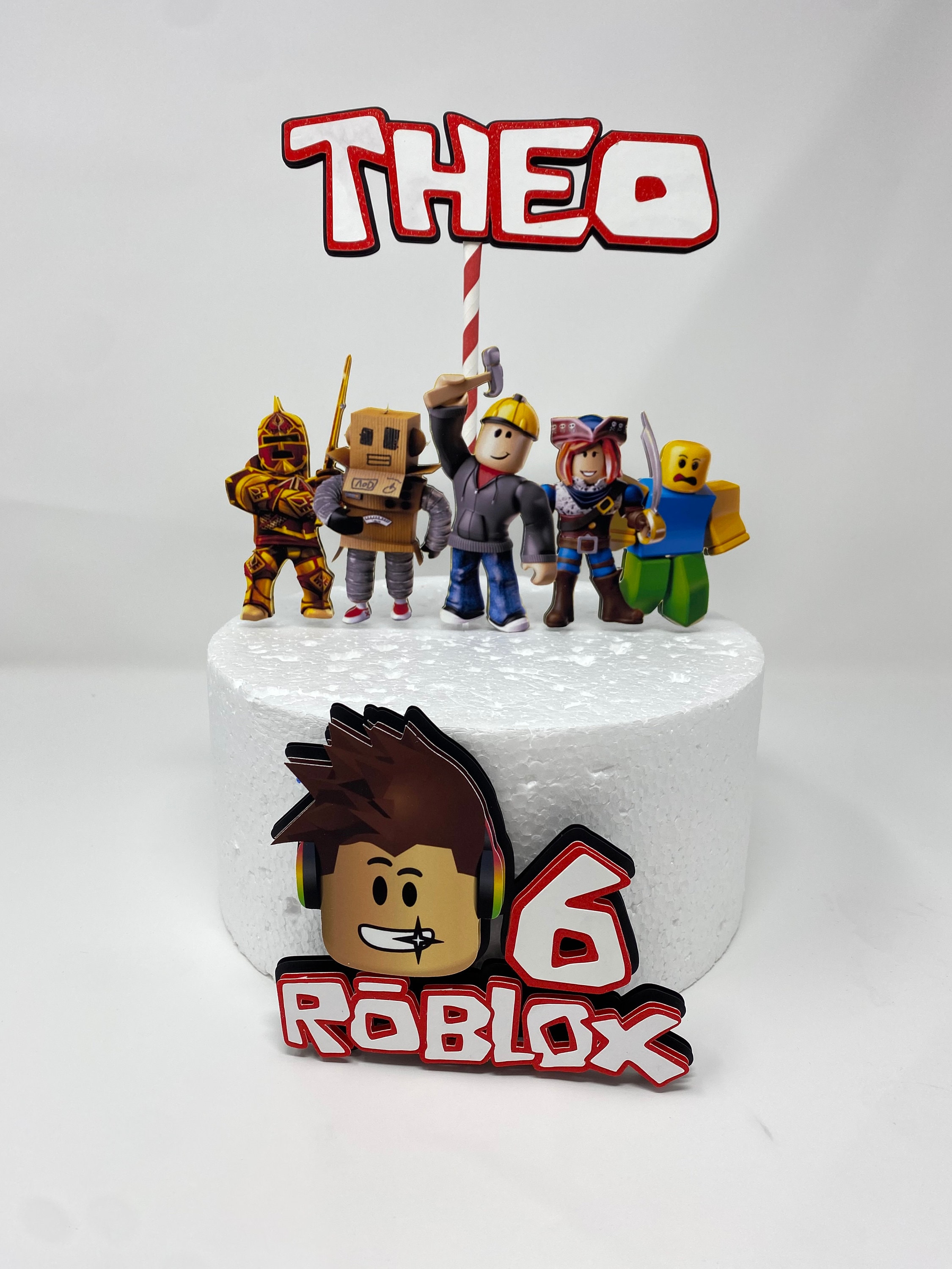 Roblox Cake Topper-roblox Party Decor - Etsy