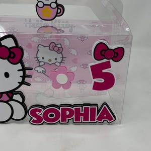 Kitty Clear Gable Box Kitty Birthday Party Kitty Birthday Girl - Etsy
