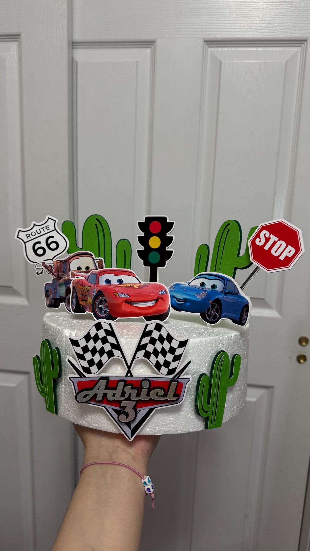 Lightning Mcqueen Cake Topper: Cars Theme Party Decor - Etsy