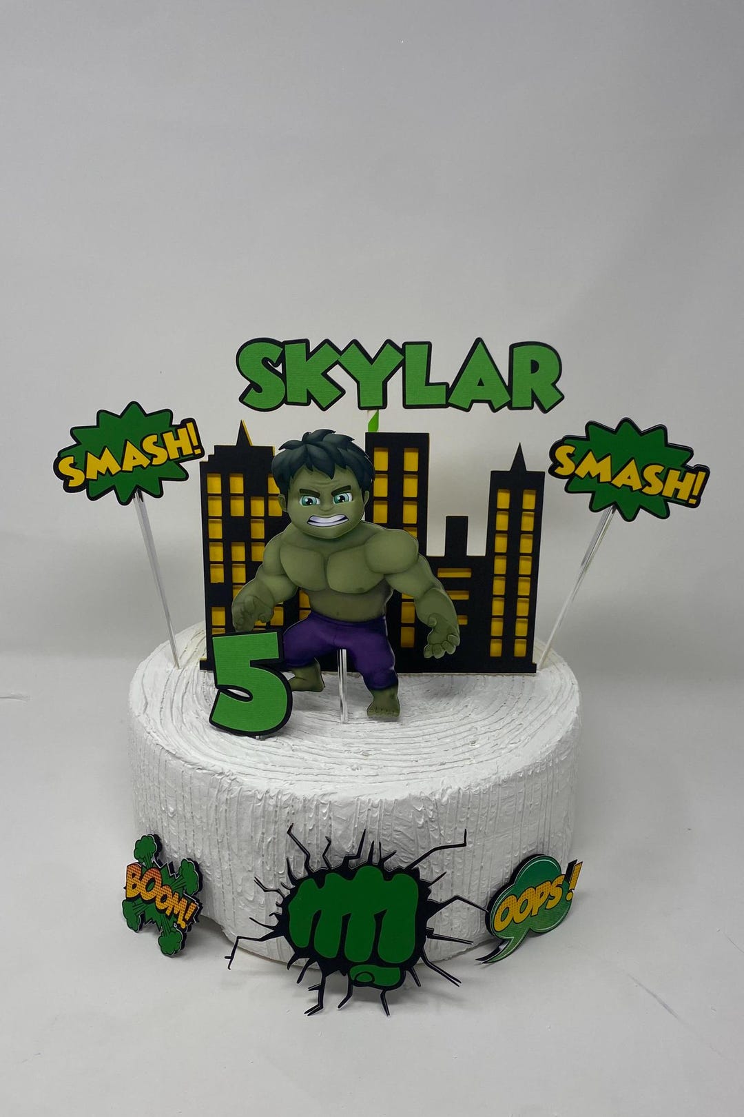 Hulk Cake Topper- Hulk Birthday Cake Topper - Etsy