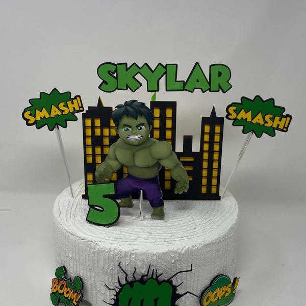 Hulk Cake Topper - Etsy