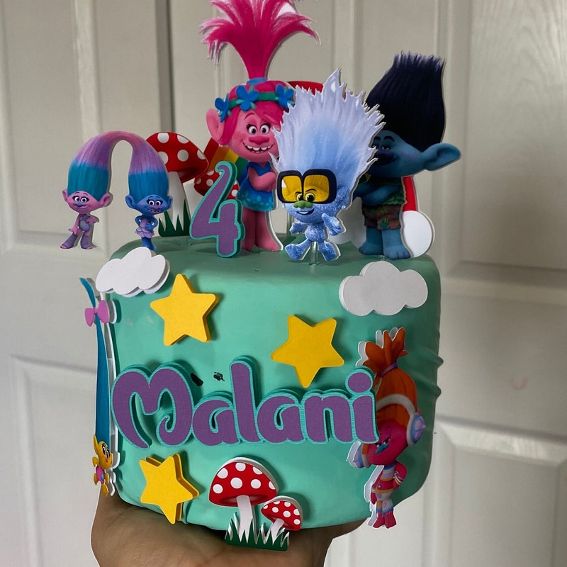Trolls Cake Toppers - Etsy