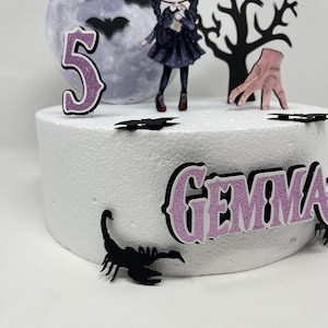 Wednesday Cake Topper Wednesday Addams Cake Topper Custom Cake Topper ...