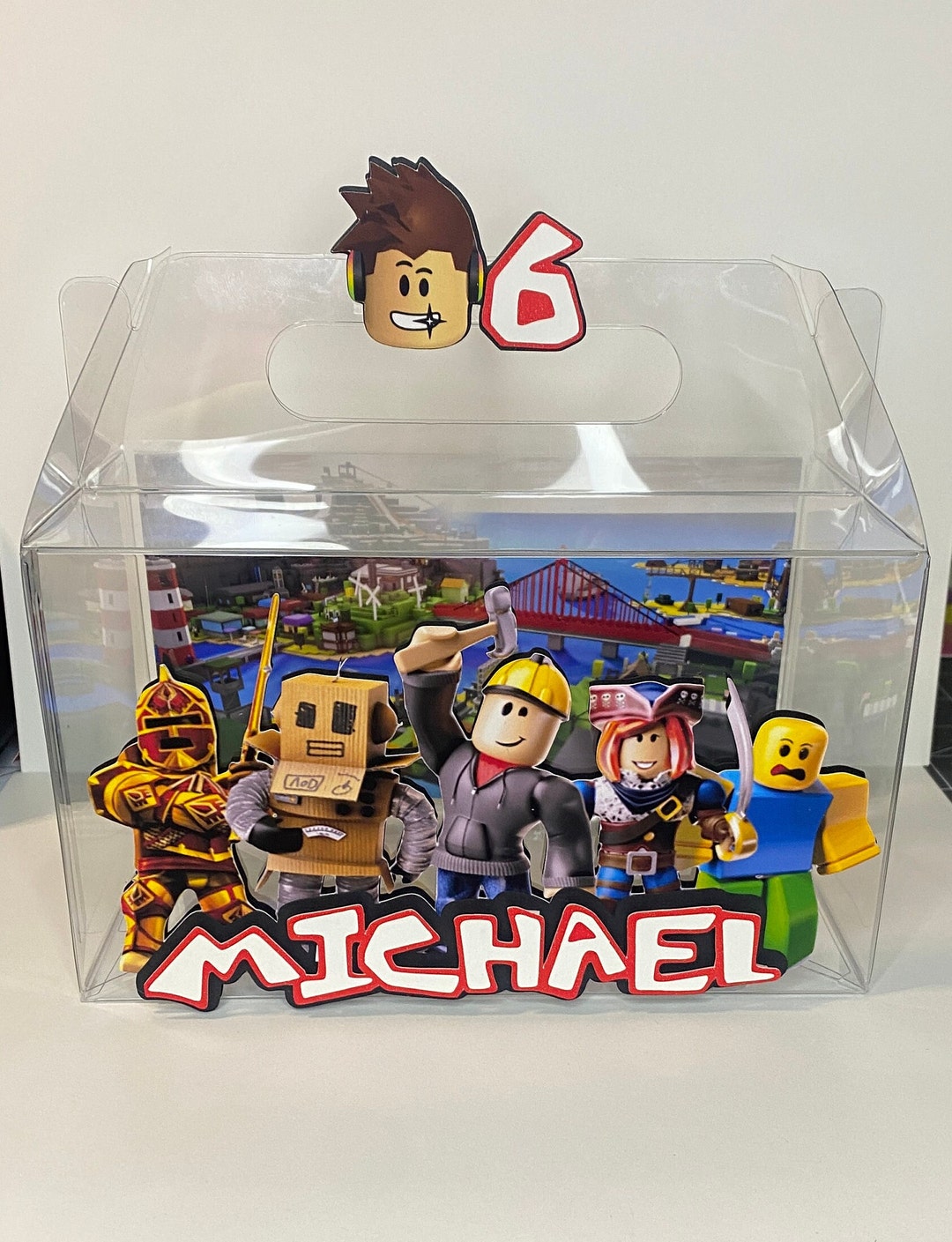 Roblox Clear Gable Box Roblox Birthday Party - Etsy UK