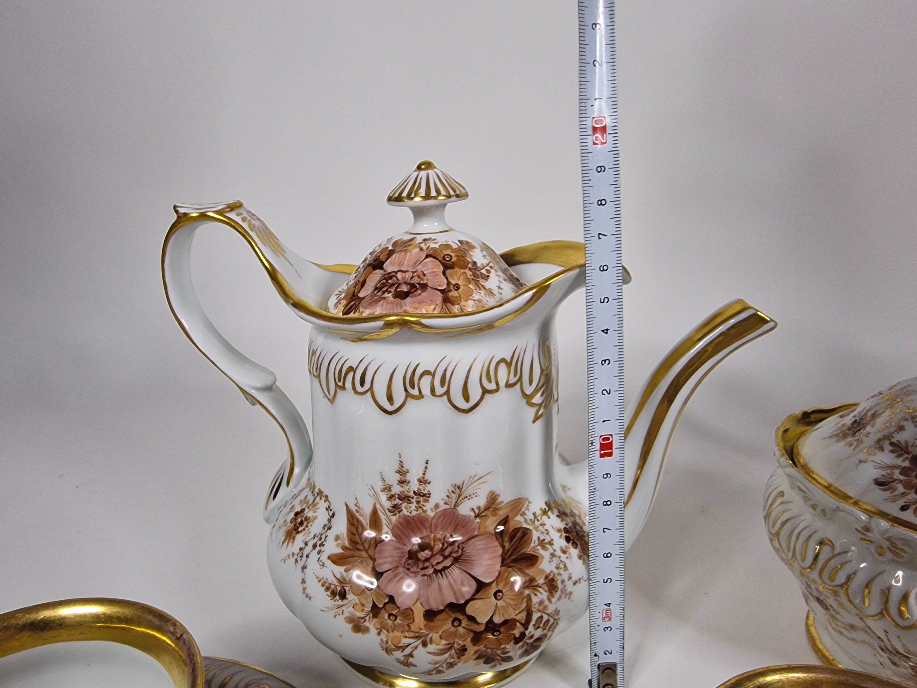 1857 | Majestic Fully Painted Antique Coffee Set, Bohemian Porcelain ...