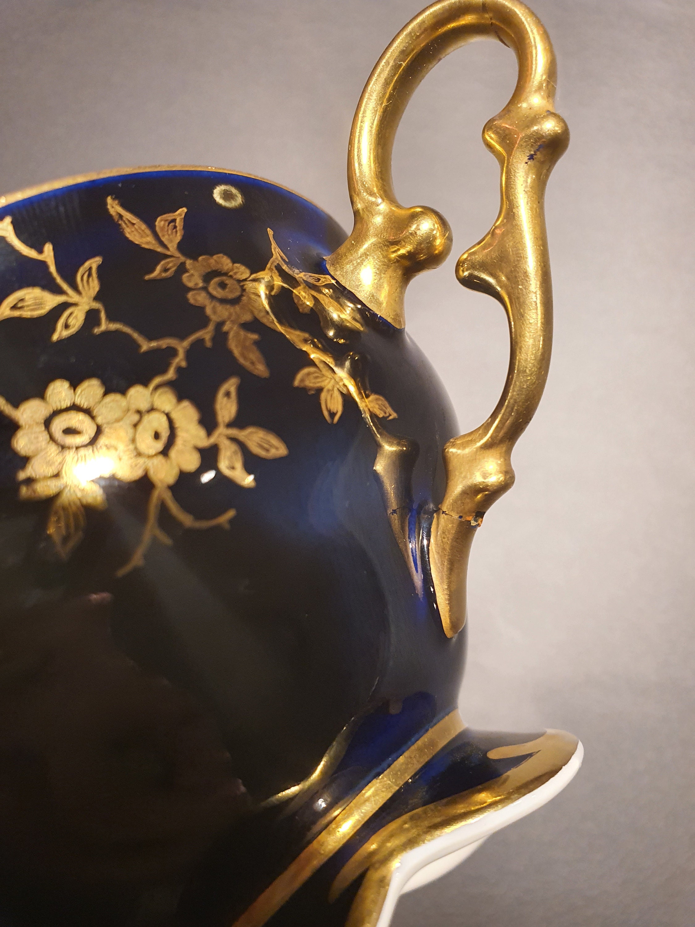 1940s Jäger&co. Cobalt Porcelain Tea Set - Etsy