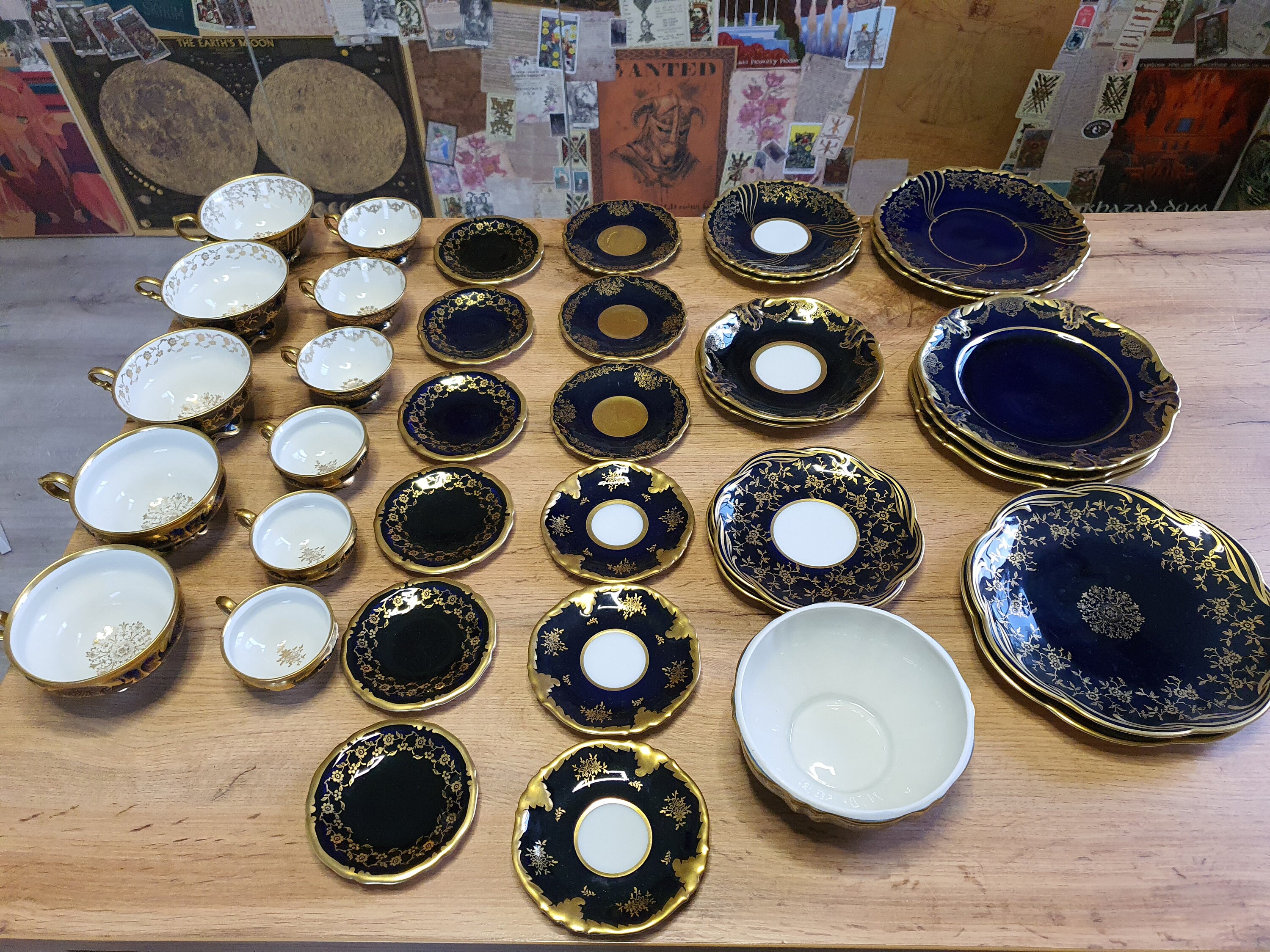 1940s Jäger&co. Cobalt Porcelain Tea Set - Etsy