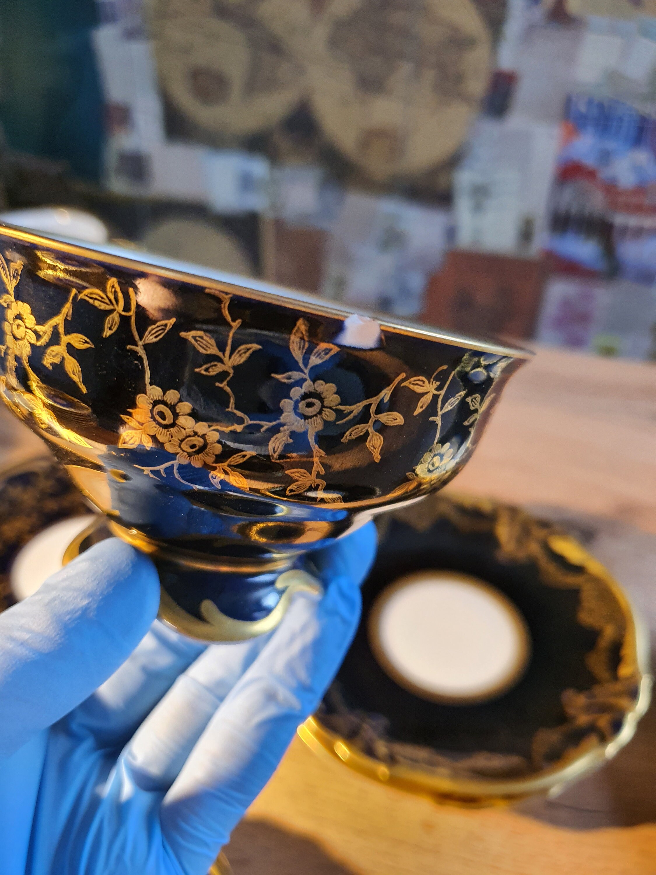 1940s Jäger&co. Cobalt Porcelain Tea Set - Etsy