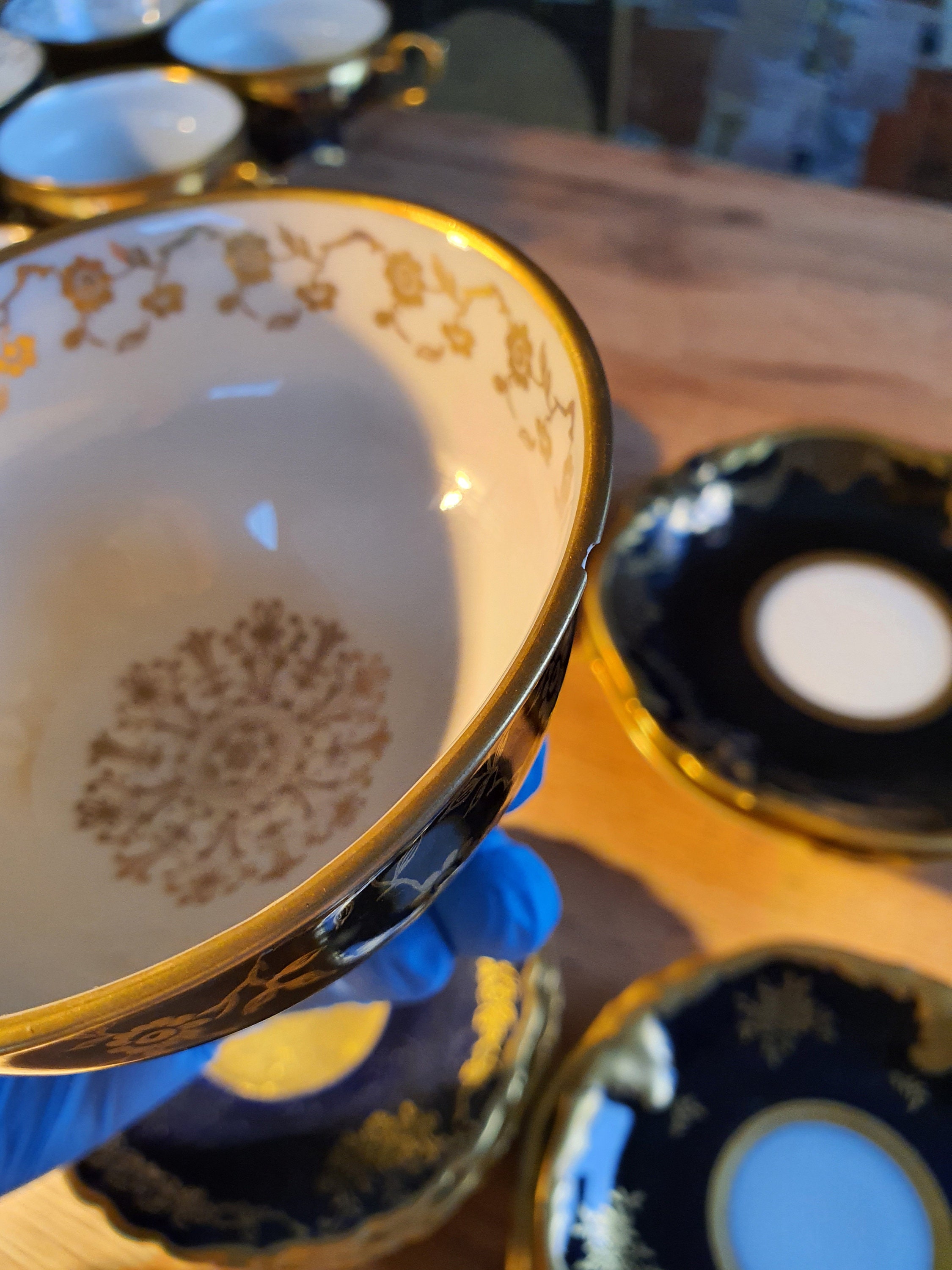 1940s Jäger&co. Cobalt Porcelain Tea Set - Etsy