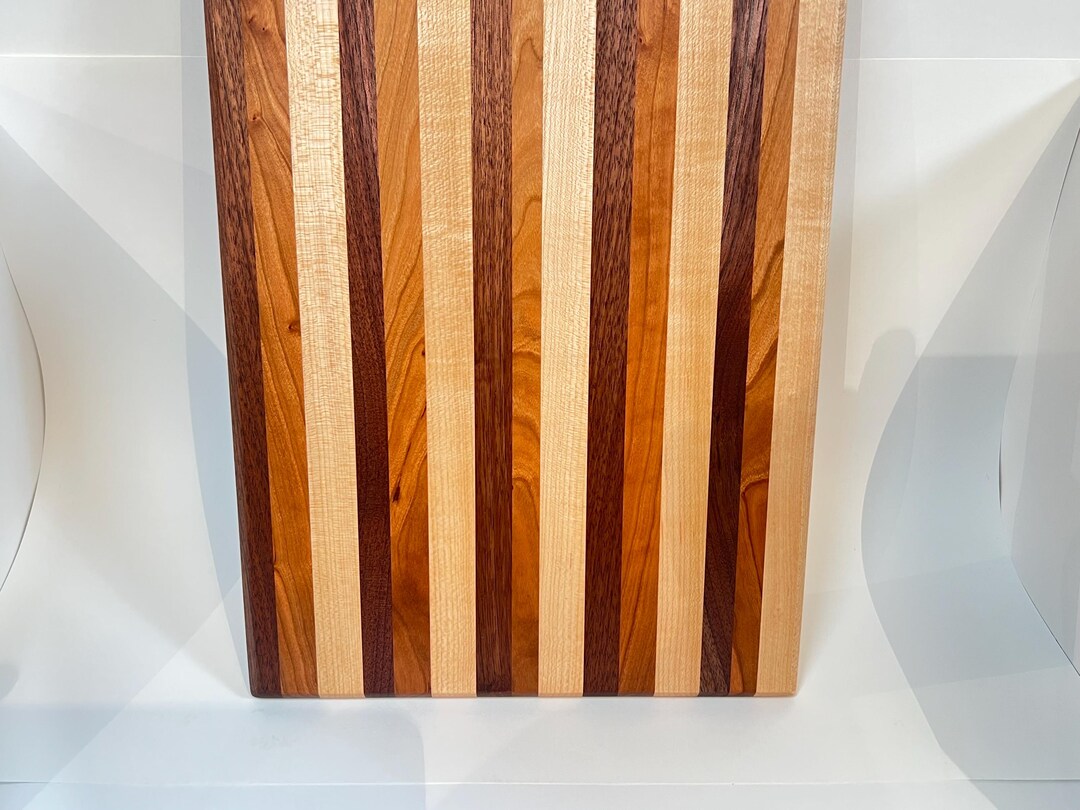 Strip Style Butcher Block Style Cutting Board - Etsy