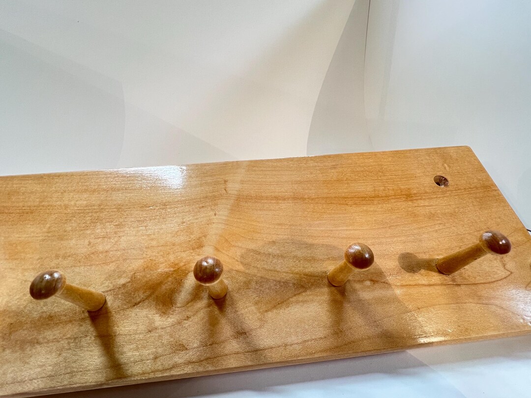 Maple Peg Key or Towel Holder - Etsy