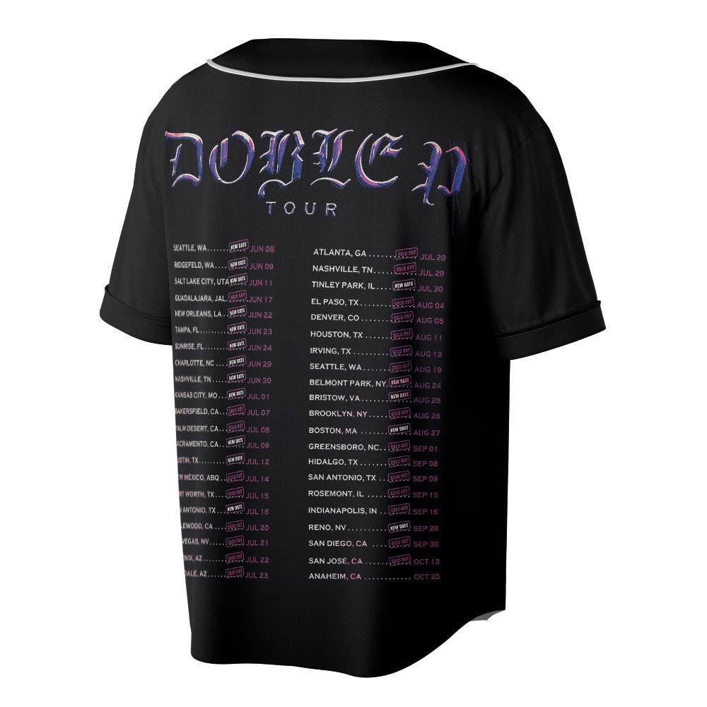 Peso Pluma Music Baseball Jersey, Peso Pluma Doble P Tour 2023 Shirt