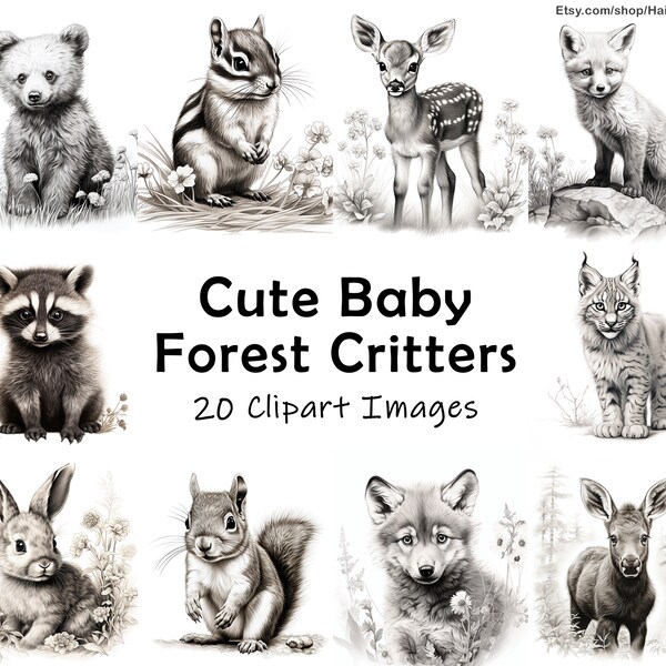 Critters Clipart - Etsy