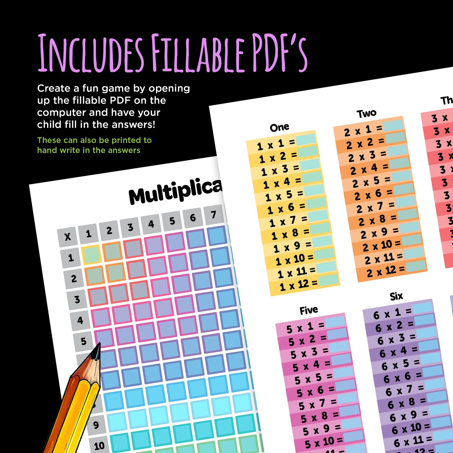 Multiplication Table Printable | Times Table Chart | Math Multiplication Sheet | Times Table for ...