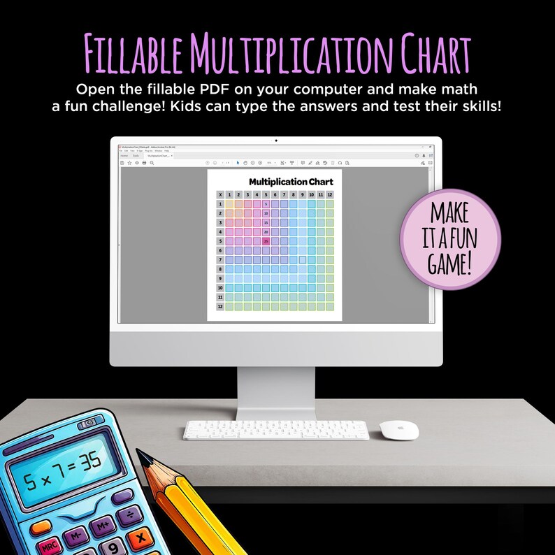 Multiplication Table Printable | Times Table Chart | Math ...