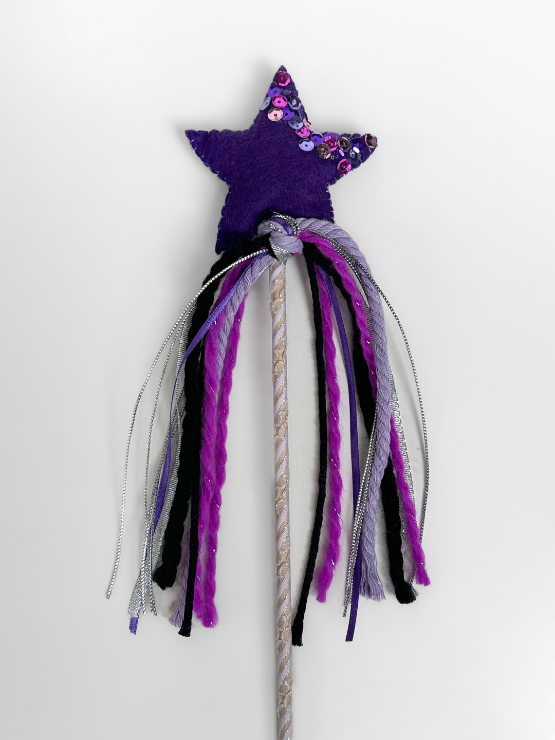 Purple Star Wand Fairy Wand Pretend Play Felt Wand - Etsy