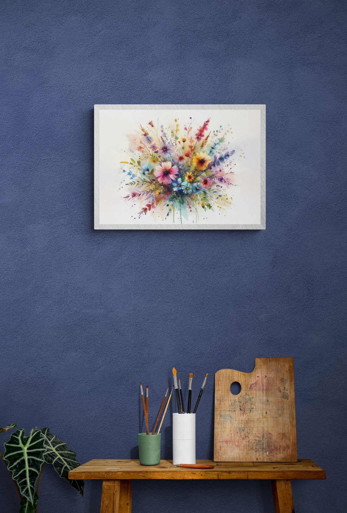 Wild Flowers Watercolor Print, Printable Wall Art, A3 Size, Print, Gift ...