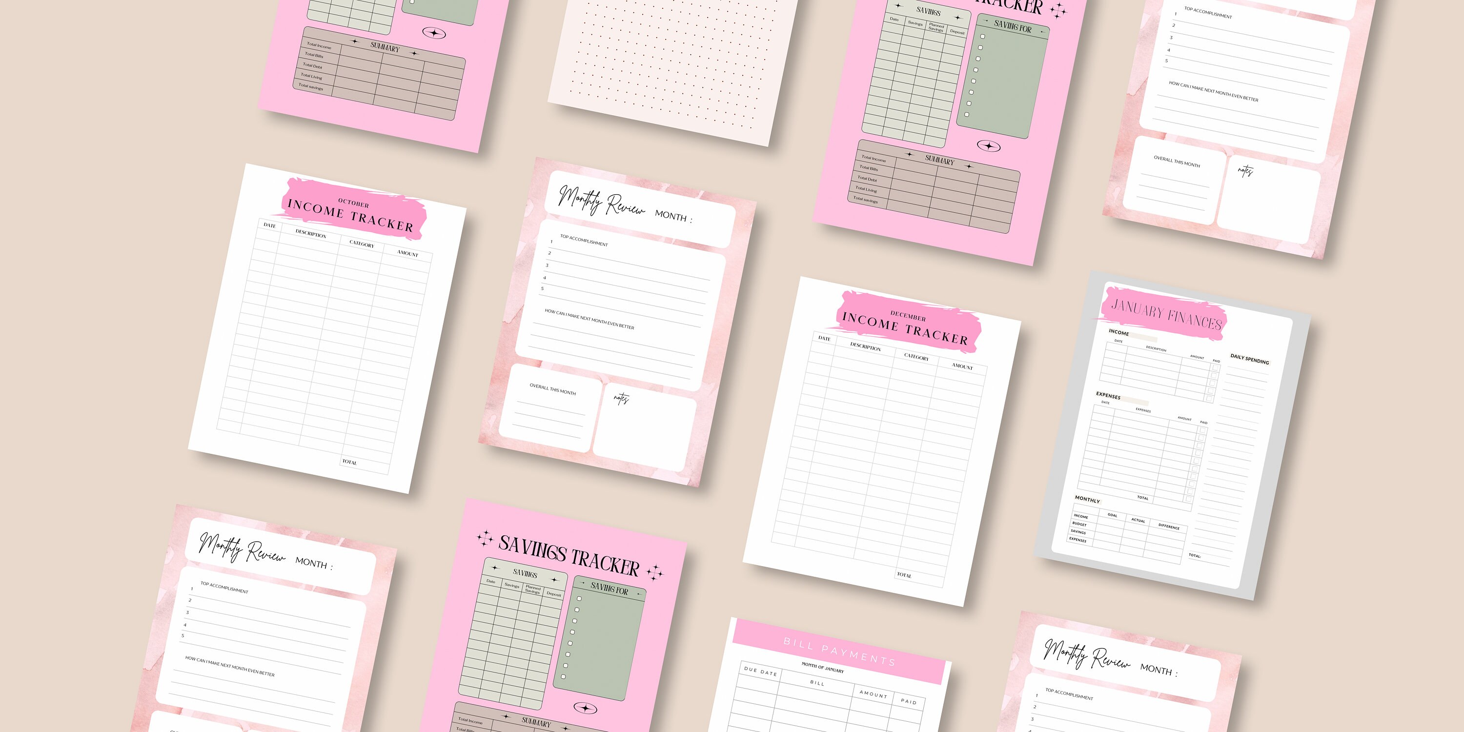 Editable in Canva, Yearly Budget Planner, Budget Template, Annual ...