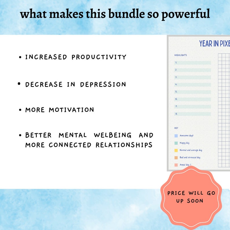 Daily Gratitude Journal Printable Daily Gratitude Self Reflection ...