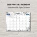 Printable 2025 Calendar, Sunday Start, Landscape, A4 , A5 and Letter ...