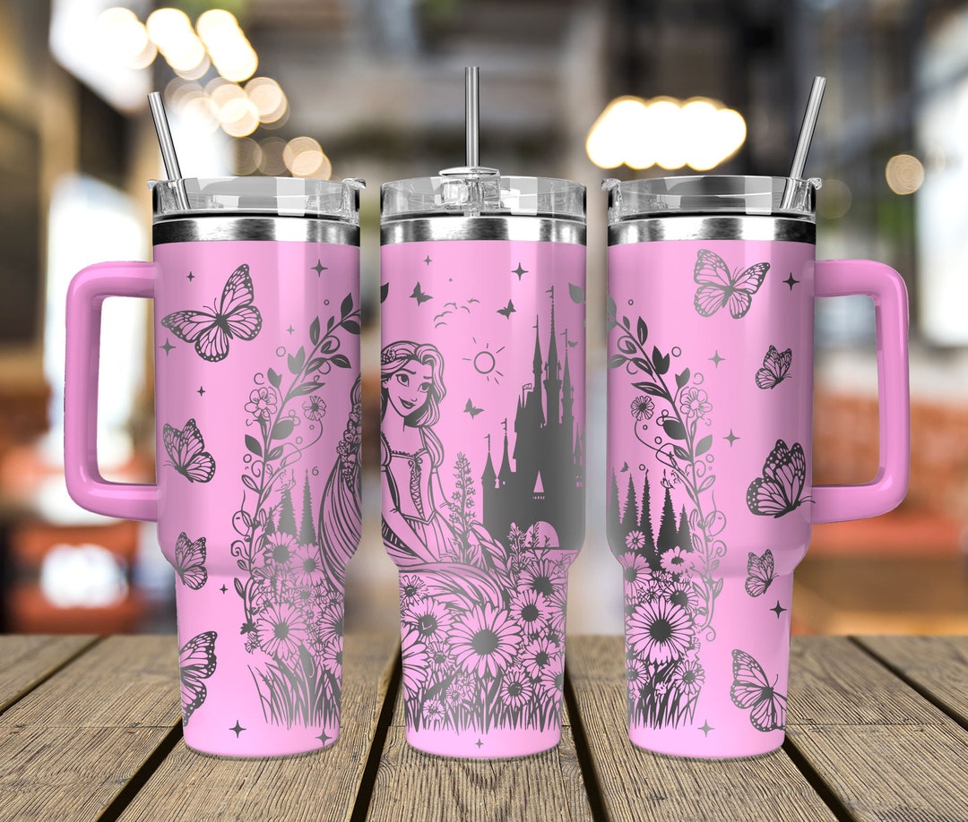 Princess 40oz Tumbler Laser Svg, Princess 40oz Tumbler Full Wrap Laser ...