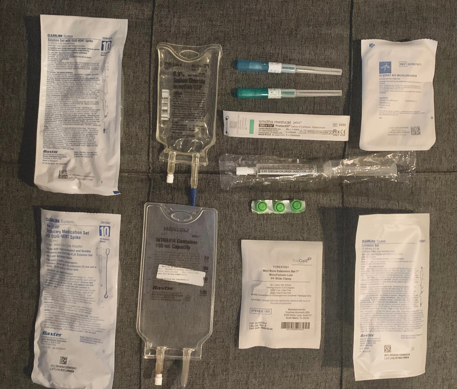 Premium IV Start Kit With Secondary Tubing for Nursing Students - Etsy