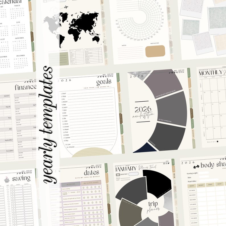 2026 Digital Planner, Goodnotes & Notability Compatible • Dated ...