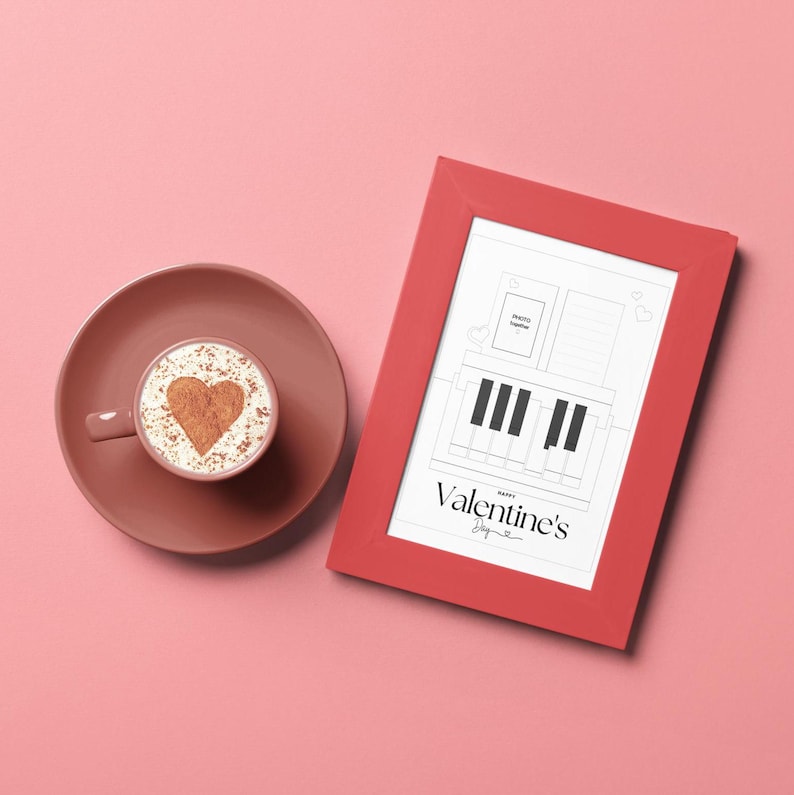 Valentines Day Digital Pop Up, Music Love Card Template, Love Card Pop ...