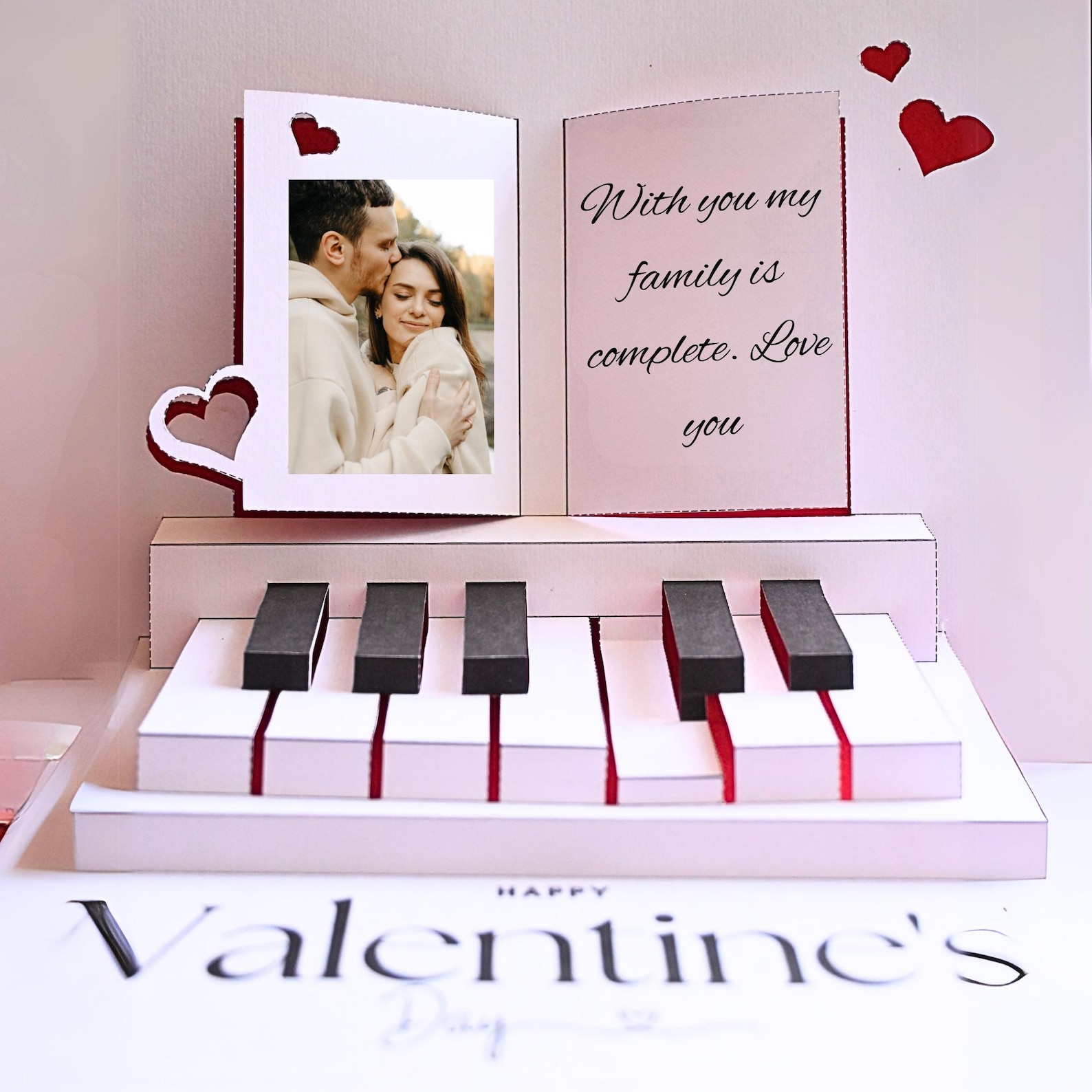 Valentines Day Digital Pop Up, Music Love Card Template, Love Card Pop ...