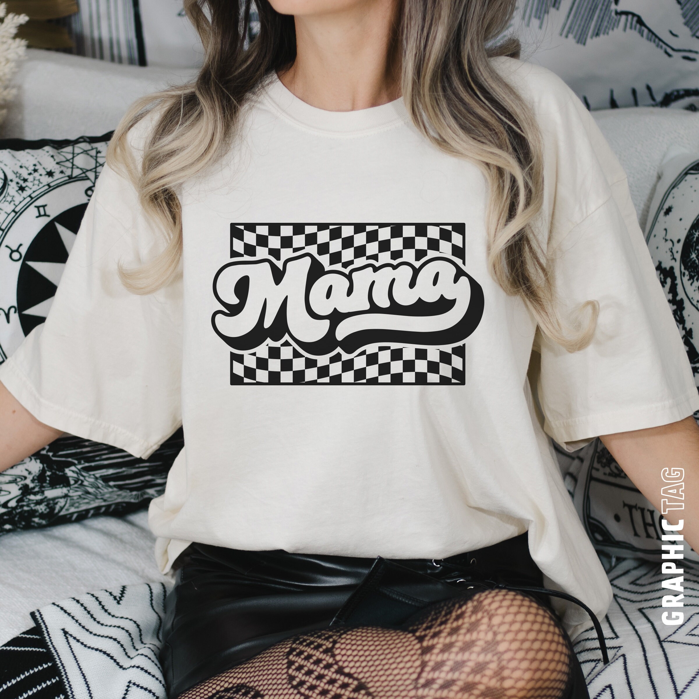 Retro Mama SVG Design Bundle: Trendy Mom Shirt Graphics (digital ...