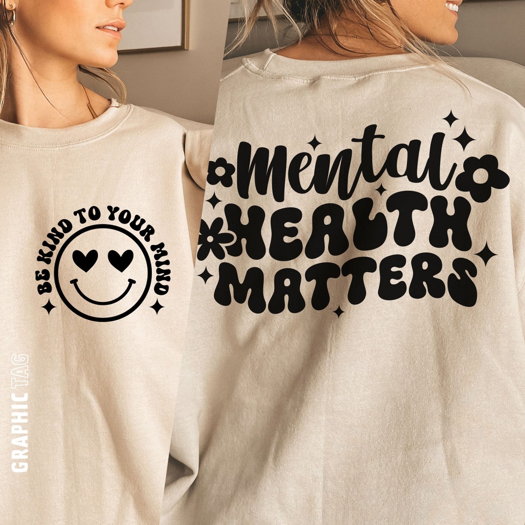 Mental Health Matters PNG SVG, Mental Health Awareness Svg, Positive ...