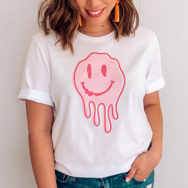 Drippy Smiley Face SVG, Smile Png, Hippie Svg Cut File, Sublimation ...