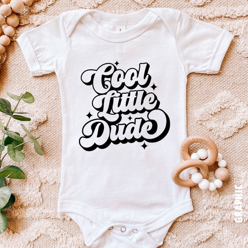Cool Little Dude SVG PNG, Baby Boy Svg, Onesie Toddler Svg, Baby Boy ...