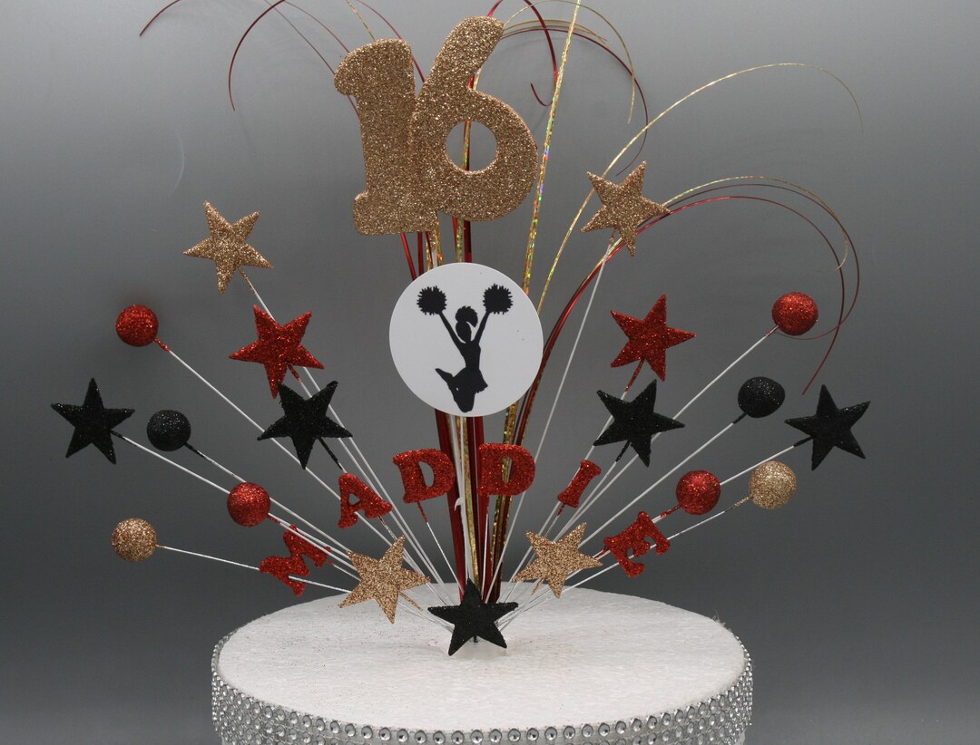 Cheerleader Cake Topper - Etsy