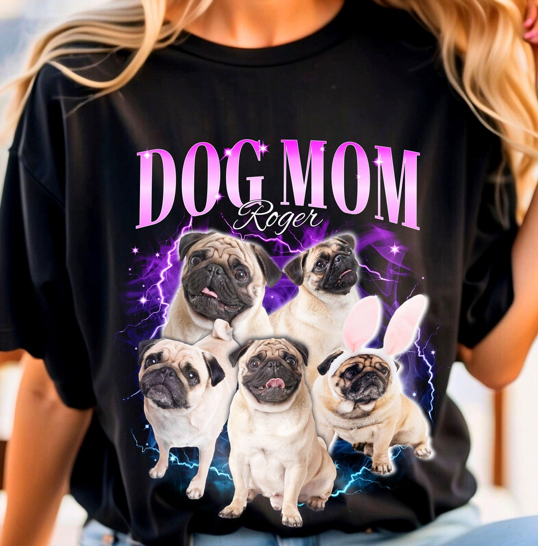 CUSTOM Bootleg Rap PET Shirt, Custom Pet, Custom Photo Vintage Graphic ...