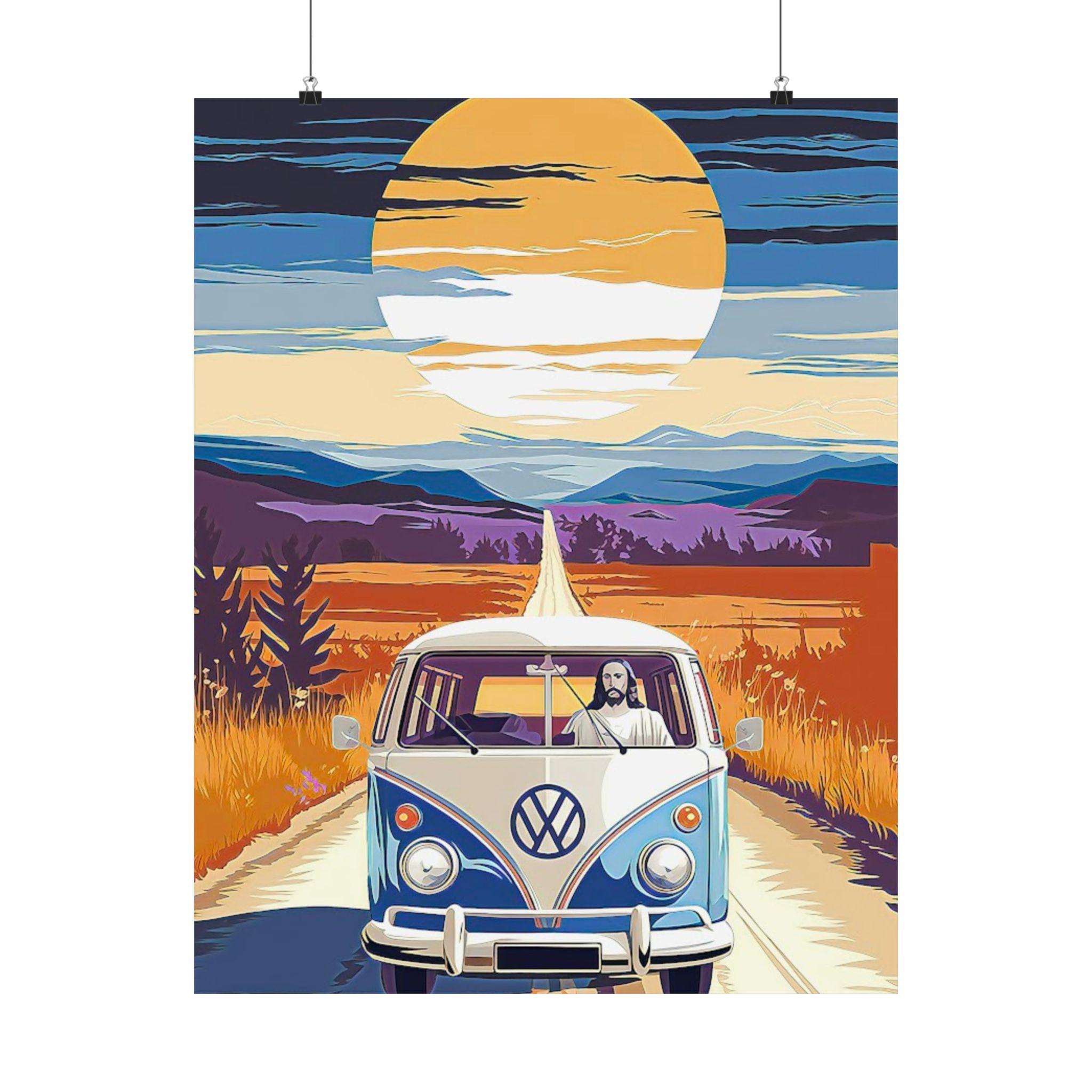 Poster Jesus Drives an Astrovan, Adventure Spirituality, Road Trip ...