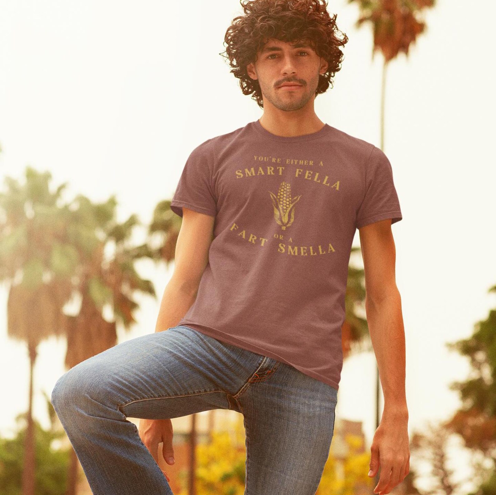 Smart Fella or Fart Smella Tee, Comfort Colors Garment-dyed T-shirt ...