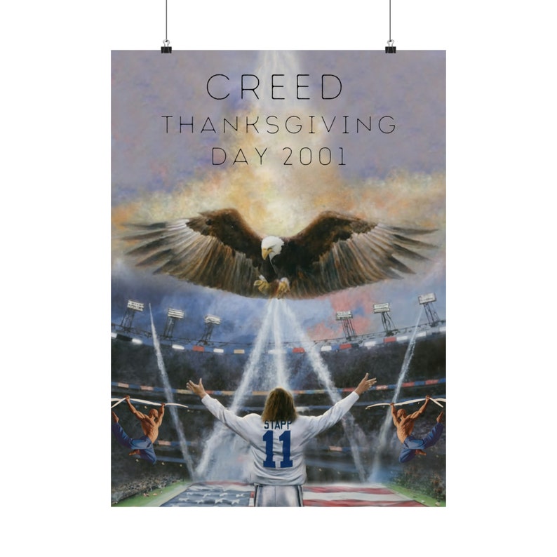 Creed Thanksgiving Halftime Show Poster Limited Edition Collectible Art ...