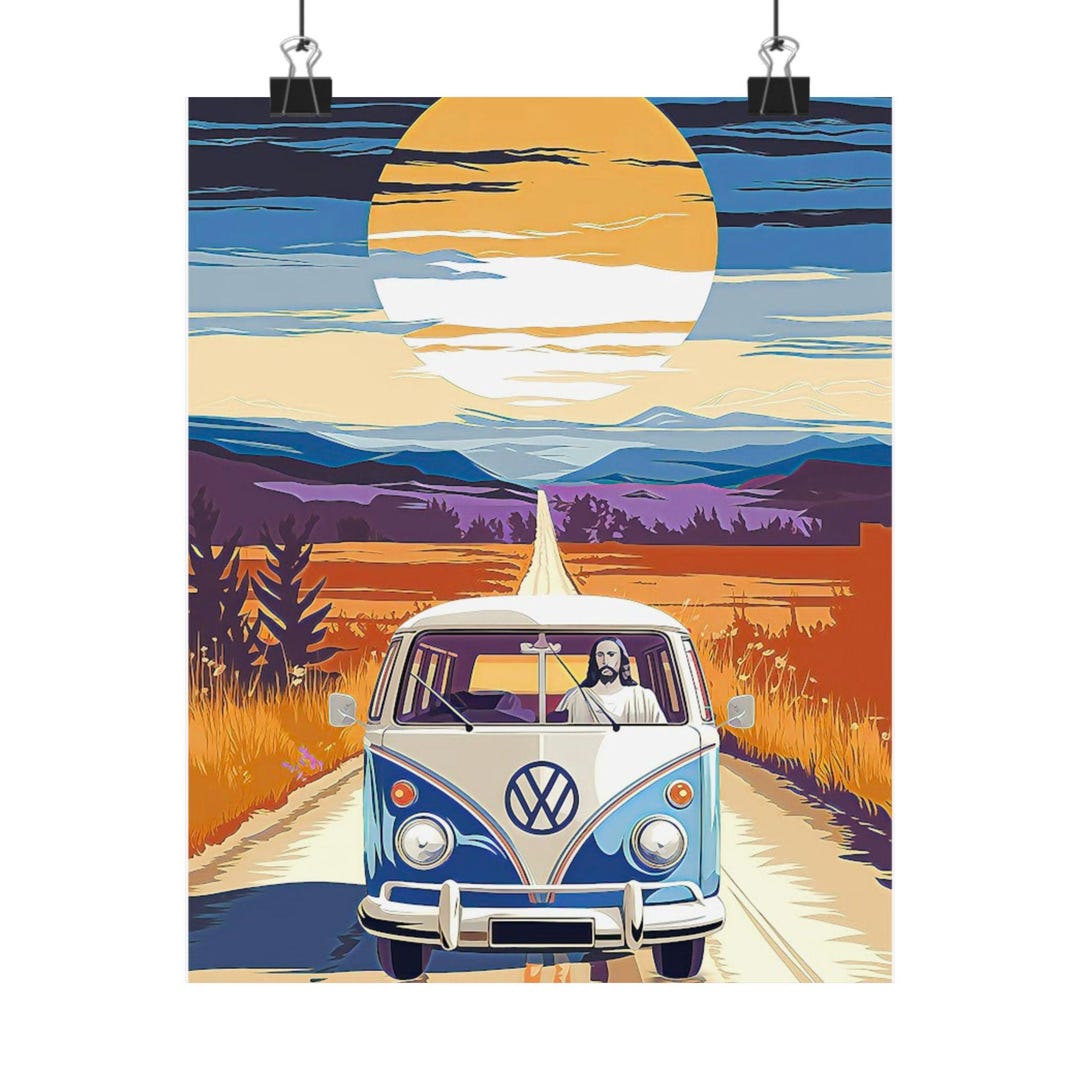 Poster Jesus Drives an Astrovan, Adventure Spirituality, Road Trip ...
