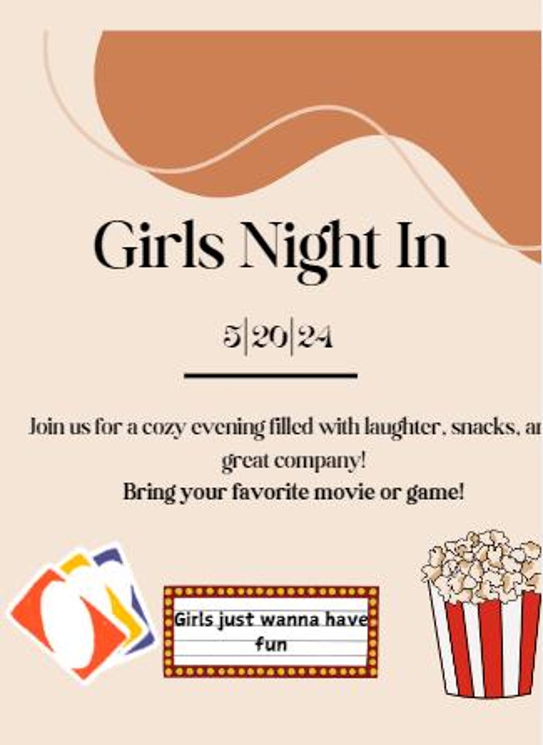 Girls Night in Invitation - Etsy