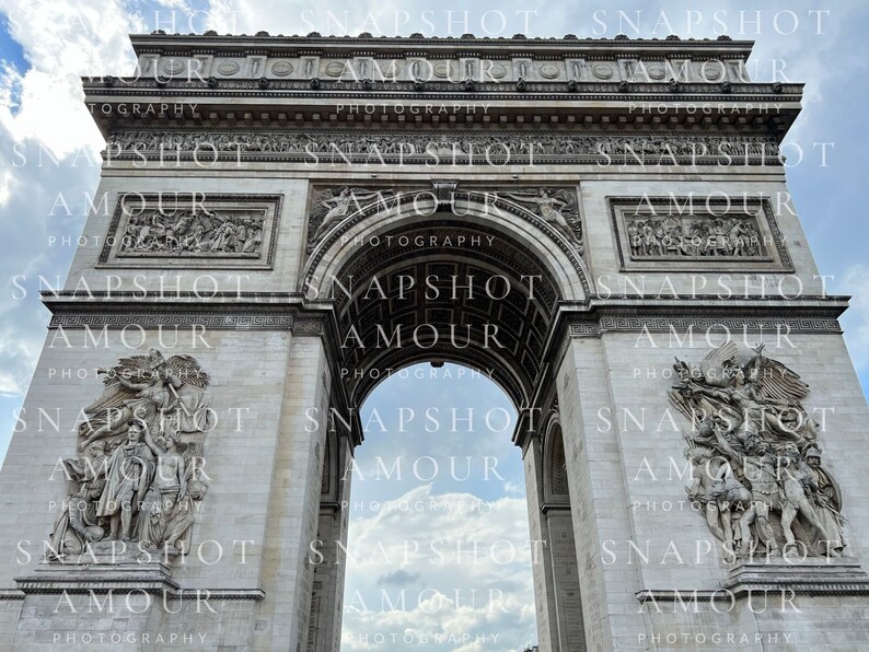 Arc De Triomphe -front View - Etsy