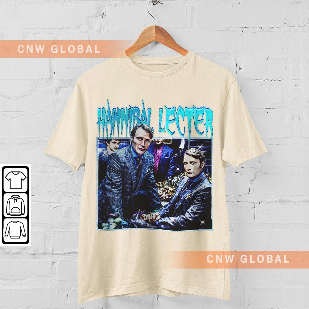 Hannibal Lecter Movie Shirt, Mads Mikkelsen Halloween Vintage 90s Y2K ...