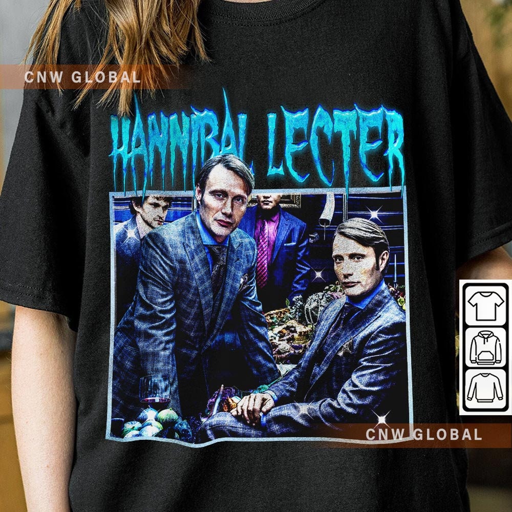 Hannibal Lecter Movie Shirt, Mads Mikkelsen Halloween Vintage 90s Y2K ...