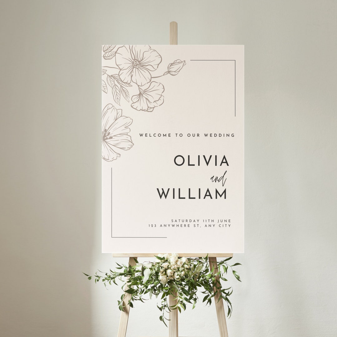 Reception Sign Unique Reception Sign Custom Wedding Welcome Sign Custom ...